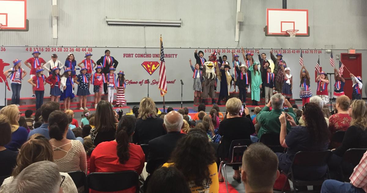 Fort Concho Elementary Drama Club Honors Veterans with a Performance