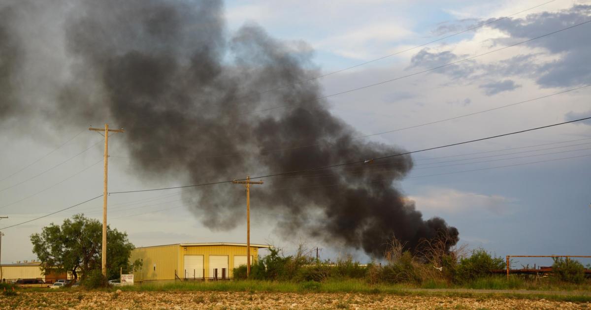Fire on Gas Plant Road