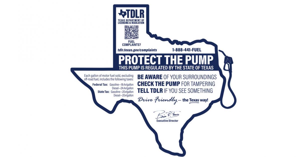 DPS: New Texas Shaped Sticker Combats Skimmers on Gas Pumps