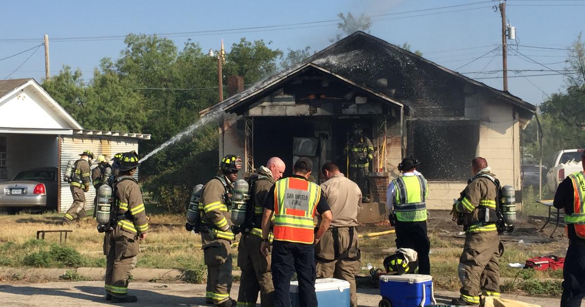 Fire Engulfs House Near 12th and Oakes