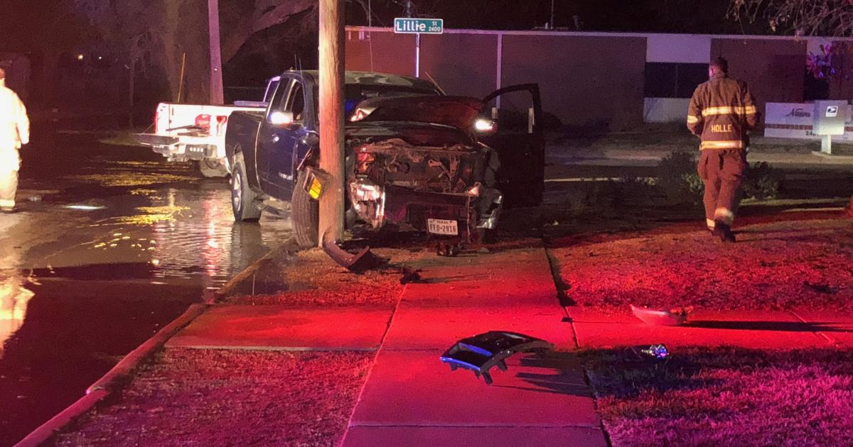 Crash into Fire Hydrant Sends Water Flooding Down North San Angelo Street