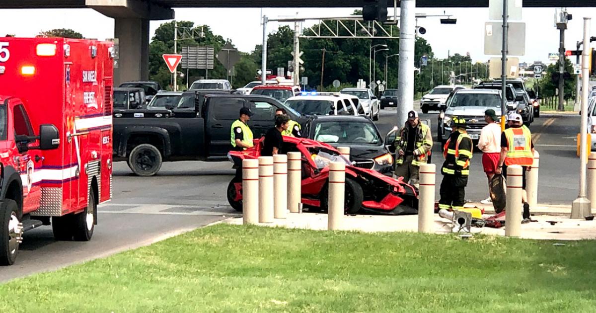 WATCH: Roadster Crashes After Illegal Left Turn