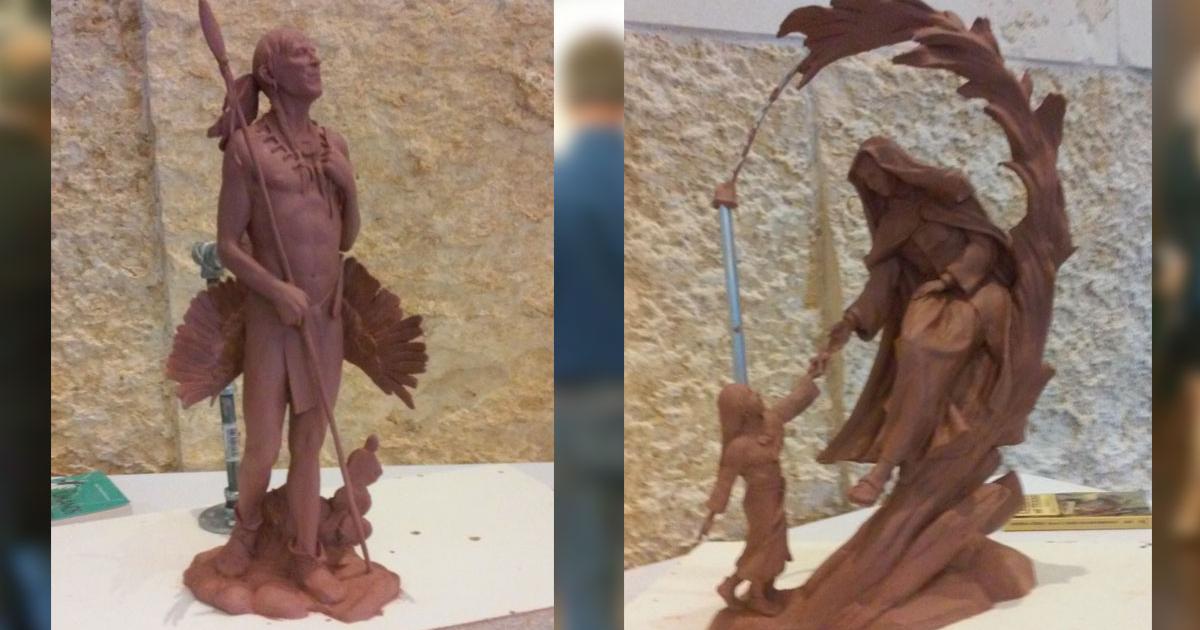 Artist Vic Payne Wins Competition to Sculpt Lady in Blue