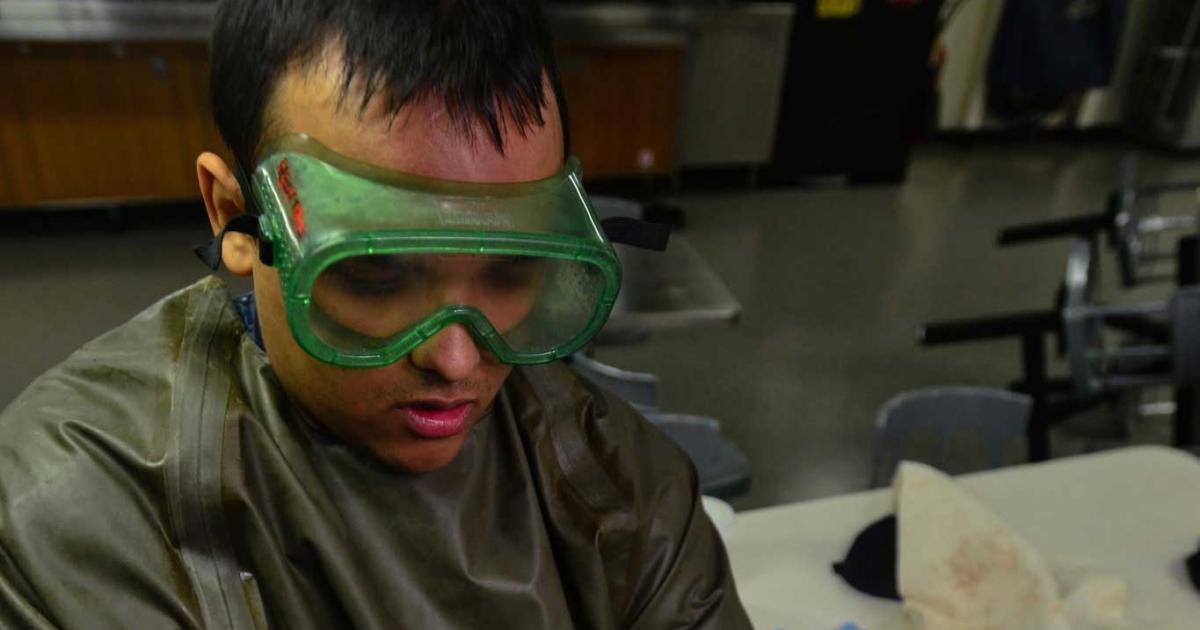 Meet Aviation Ordnanceman Airman Michael Williams from San Angelo