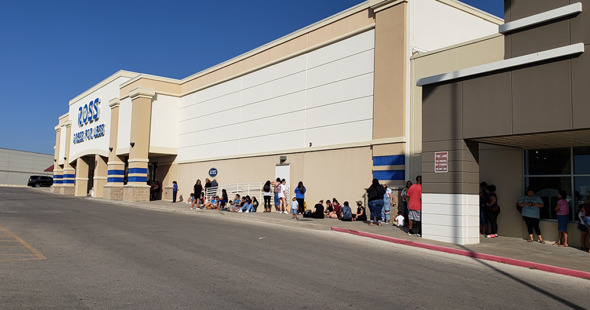 Massive Line Forms in Front of Ross on Opening Day