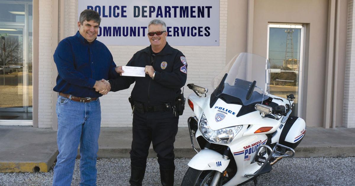 San Angelo Police Prepare for Blue Santa