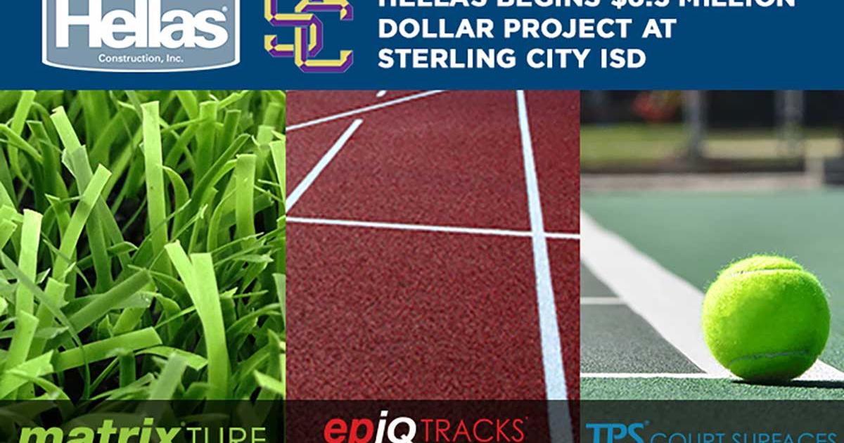 Hellas Construction Begins $6.3 Million Dollar Project at Sterling City ISD