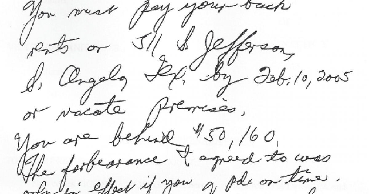 Handwriting Samples: Who Penned Sullivan's Will?