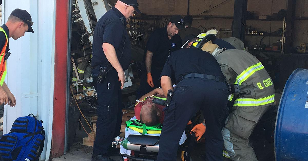 San Angelo Firefighters Rescue Trapped Worker