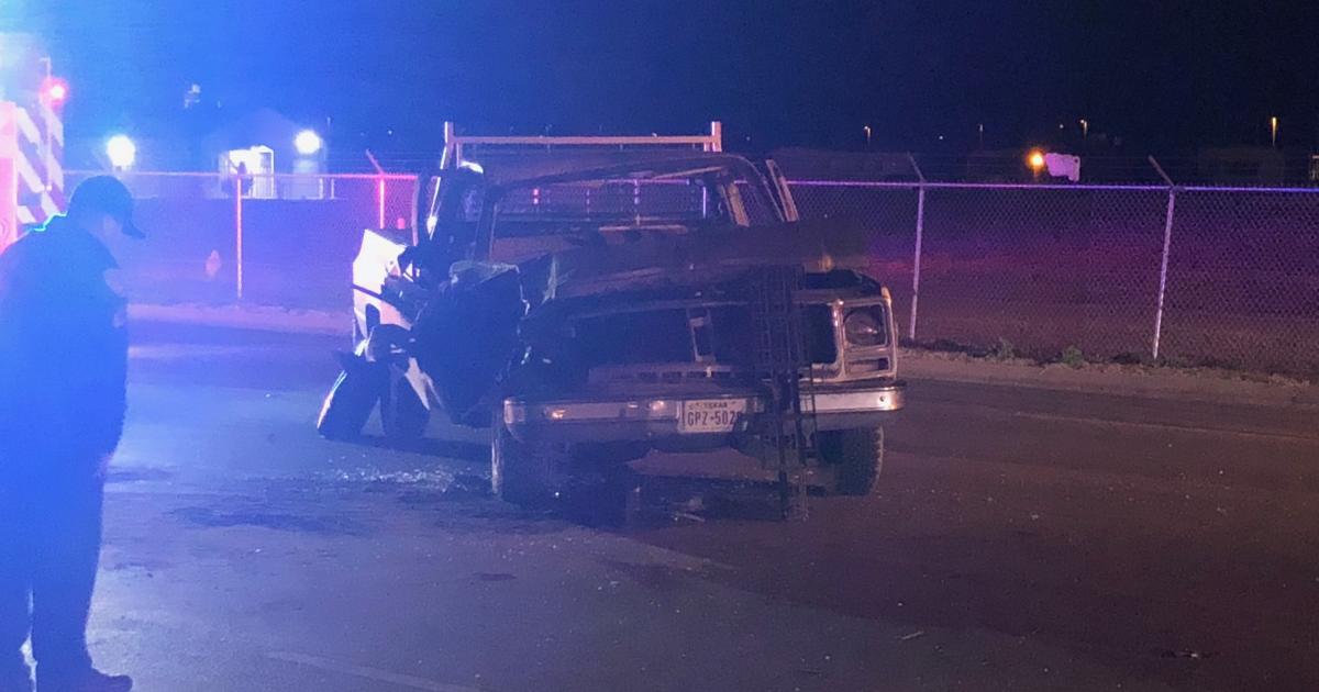 Vintage Chevy Pickup Destroyed in Crash with 18-wheeler Near Goodfellow AFB