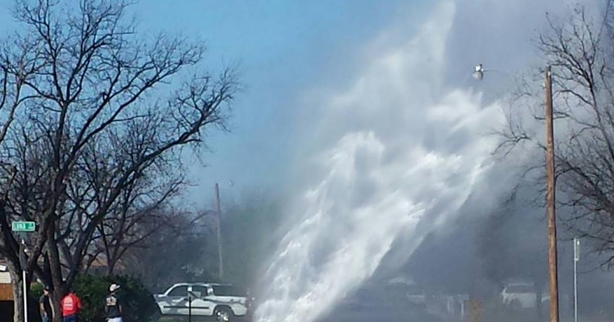 Water Line Rupture Shuts off Water in East San Angelo