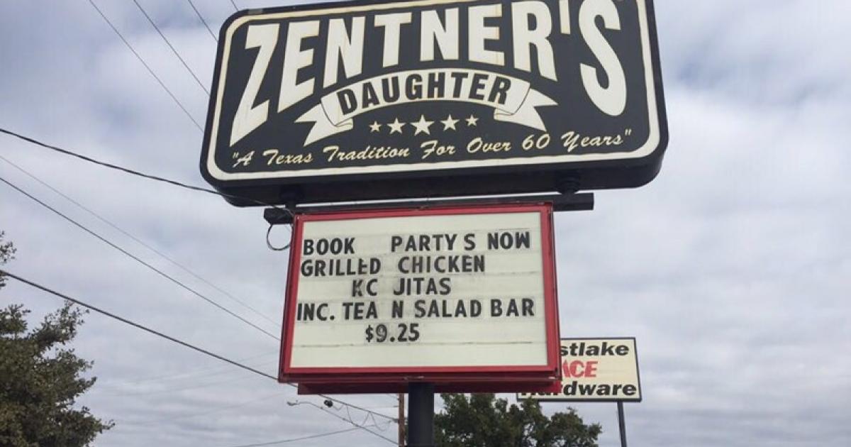 Zentner's Daughter Closing Steak House Marking the End of an Era