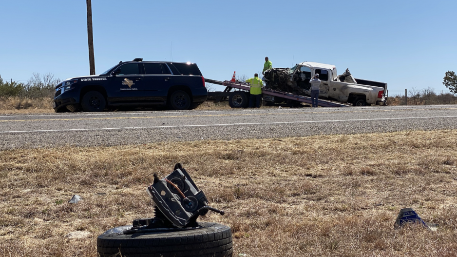 UPDATE: Semi and Dually Crash Head-On North of San Angelo