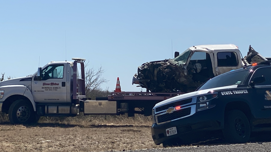 UPDATE: Semi and Dually Crash Head-On North of San Angelo