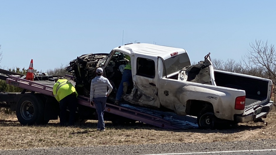 UPDATE: Semi and Dually Crash Head-On North of San Angelo