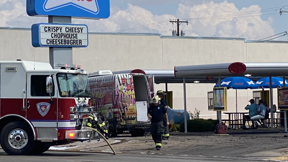 A Song of Fire & Ice? Shaved Ice Van Goes Up in Flames