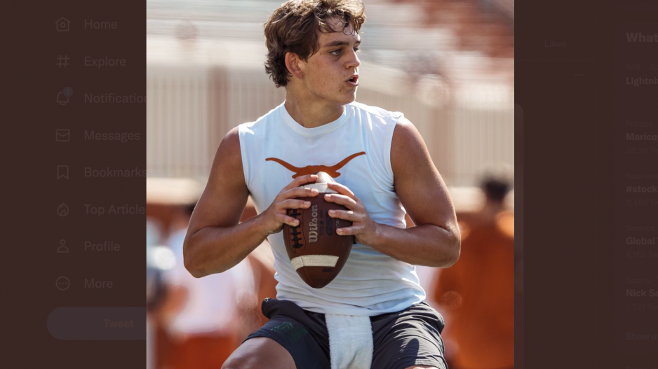 Football Royalty Arch Manning Signs With the Texas Longhorns