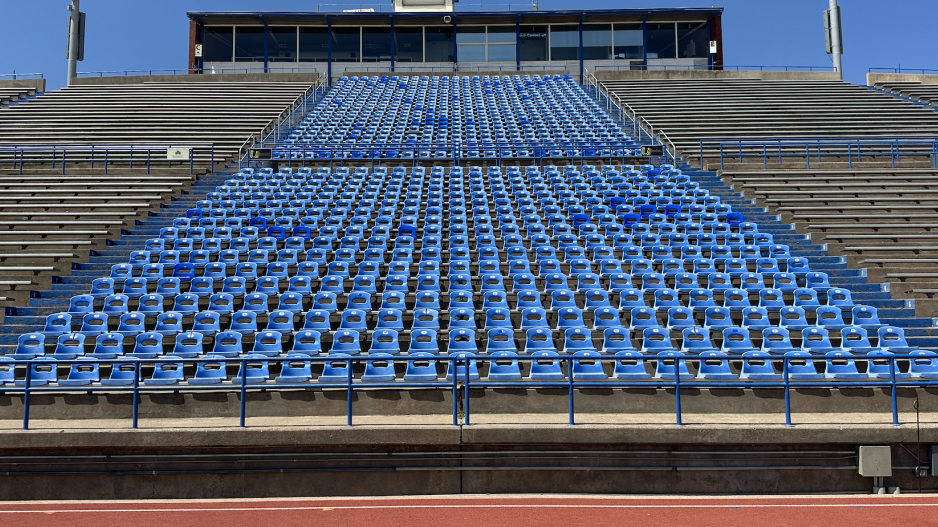Blue Seats in San Angelo Stadium Are Being Removed