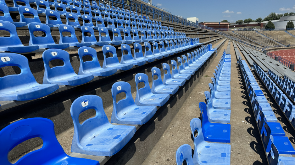 Blue Seats in San Angelo Stadium Are Being Removed