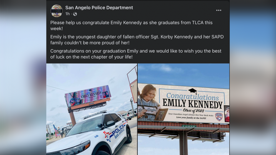 Daughter of Fallen San Angelo Police Officer Will Graduate from TLCA ...