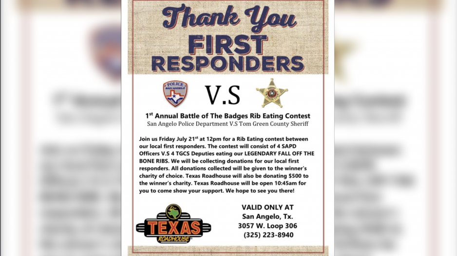1st Annual Battle of the Badge Rib Eating Contest