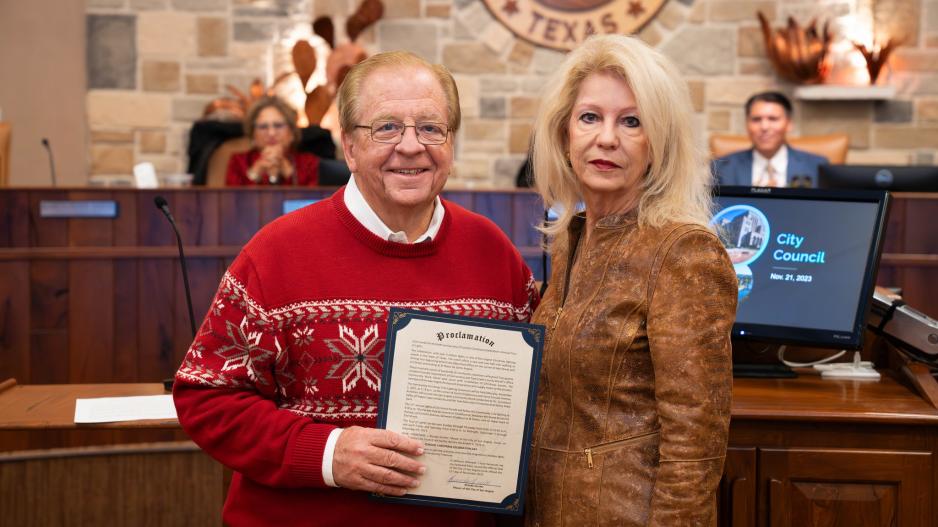 Titans of Downtown San Angelo Drop Their Hatchets for Christmas