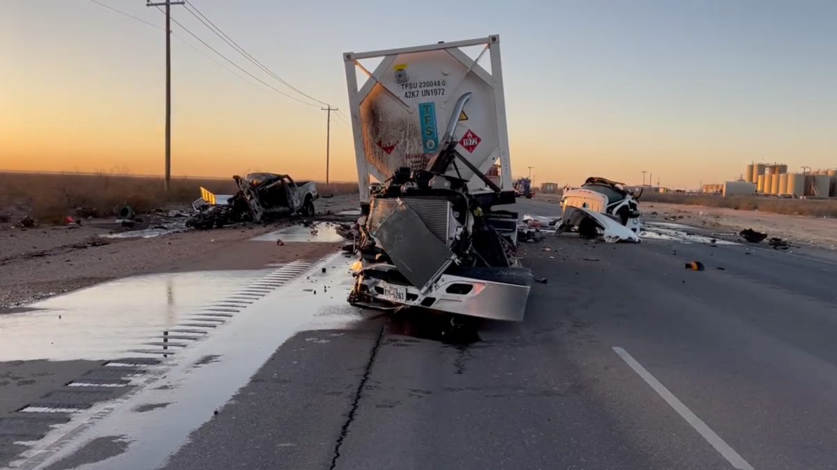 Truck Driver Survives Horrific Crash on West Texas Highway