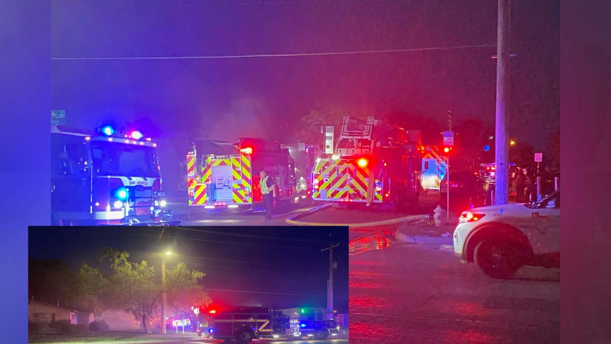 Firefighters Battle Blaze Sunday Night in San Angelo