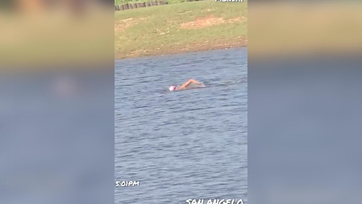 WATCH: Man Swims in Rainwater at Northside Rec Center