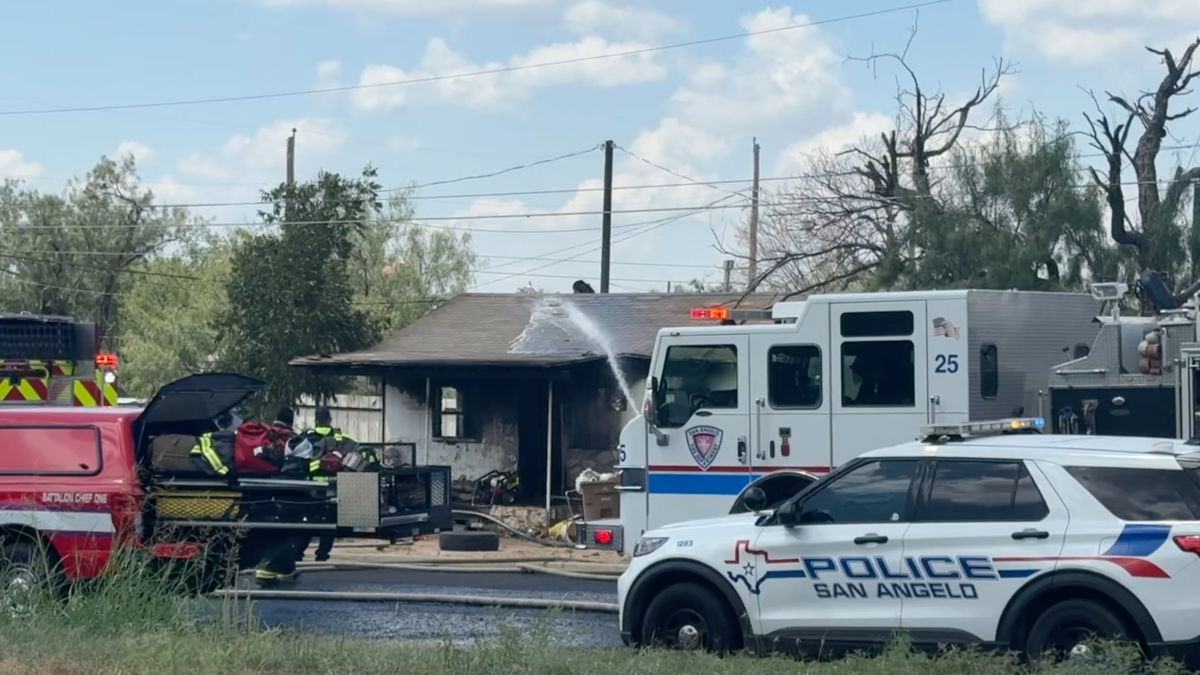 WATCH: Firefighters Battle San Angelo House Fire