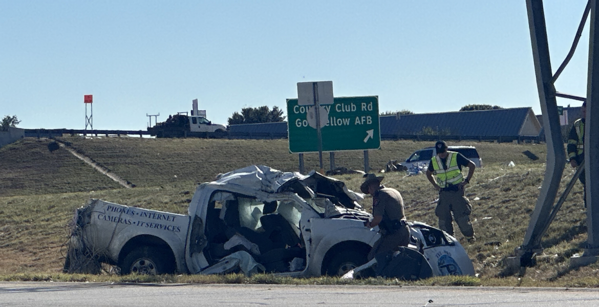 A GMC Pickup Crashed into Nissan SUV, Closing S. Chadbourne Street